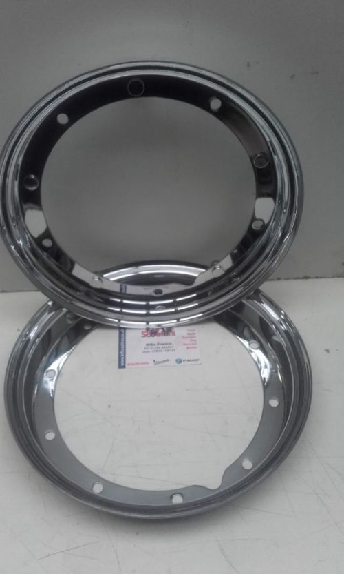 Vespa Quality show chrome 10" wheel rims - KTF Scooters