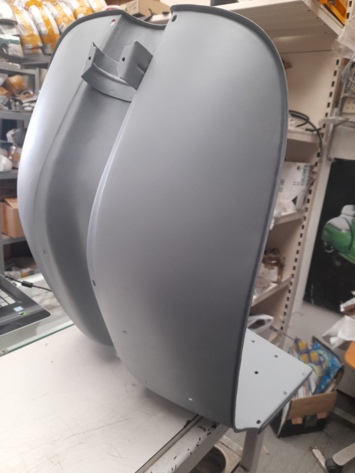 Lambretta GP/DL leg-shields IN BARE METAL - KTF Scooters
