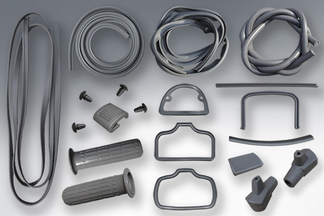 Lambretta Complete GREY rubber kit Sr2 - KTF Scooters